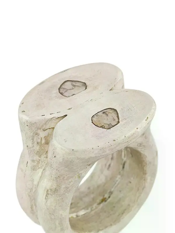 PARTS OF FOUR Sterling And Diamond Stack Ring