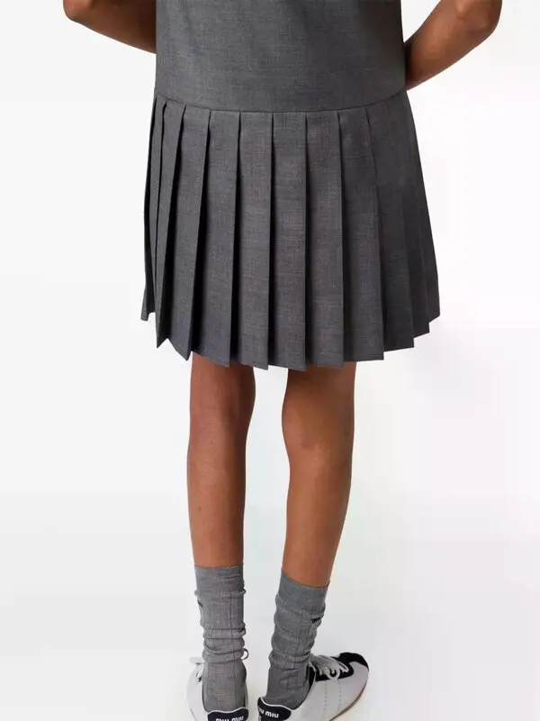 Miu Miu Grisaille Mini Dress - Grey