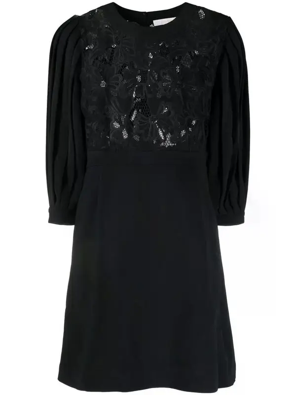 See By Chloé Floral Panel Mini Dress