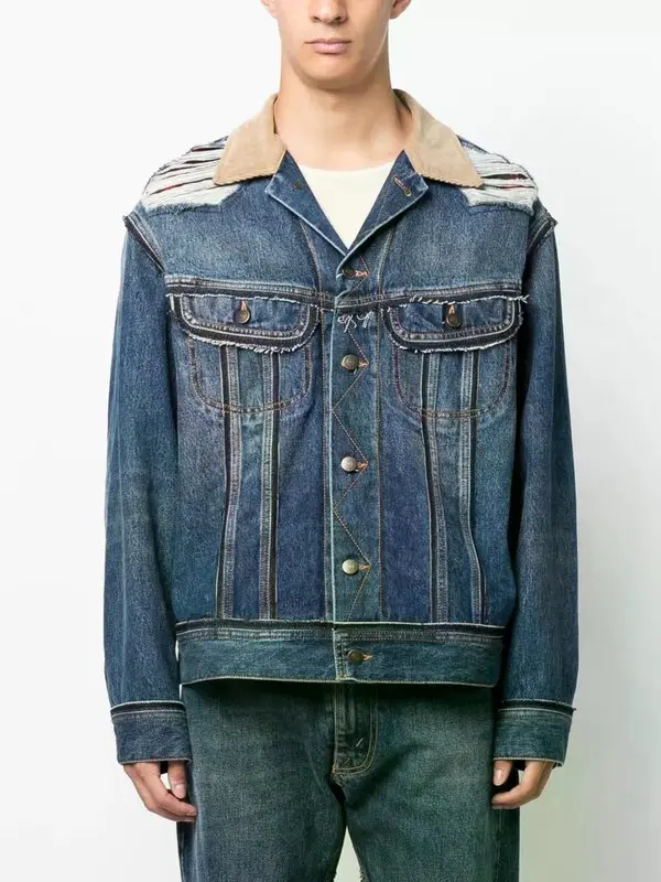 MAISON MARGIELA X Pendleton Distressed Denim Jacket
