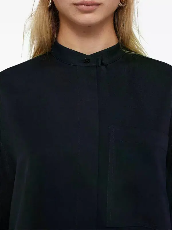 JIL SANDER Collarless Button-front Shirt