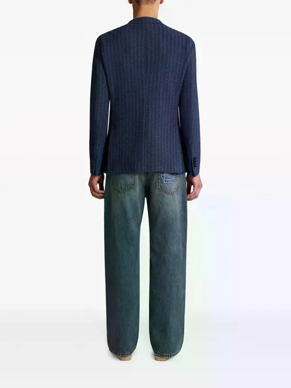 Etro Striped Cotton Blazer