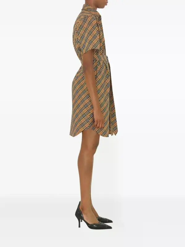 Burberry Checked Cotton Dress