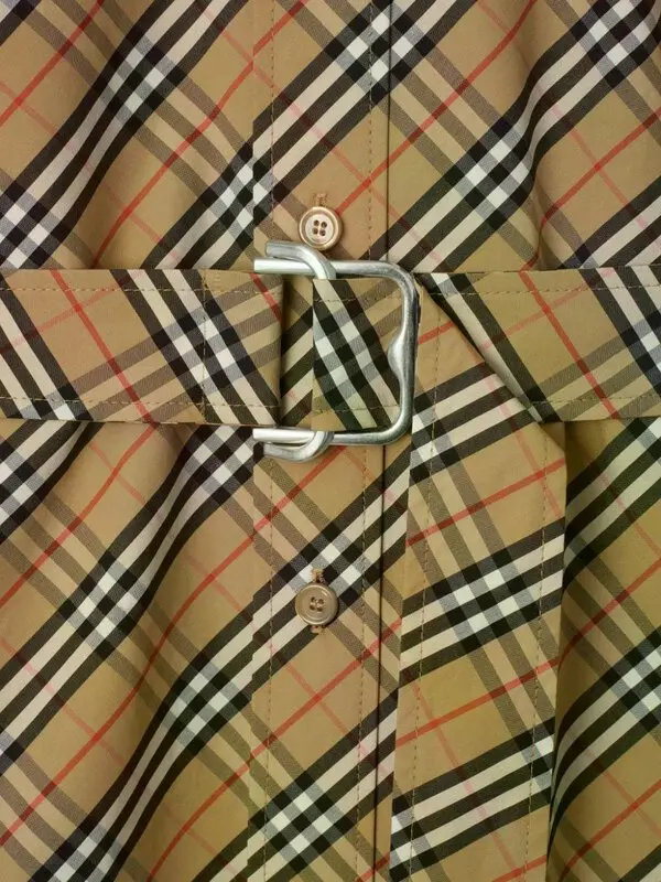 Burberry Checked Cotton Dress