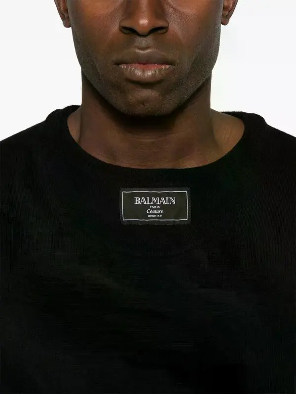 Balmain Double-neck Fine Knit Sweater