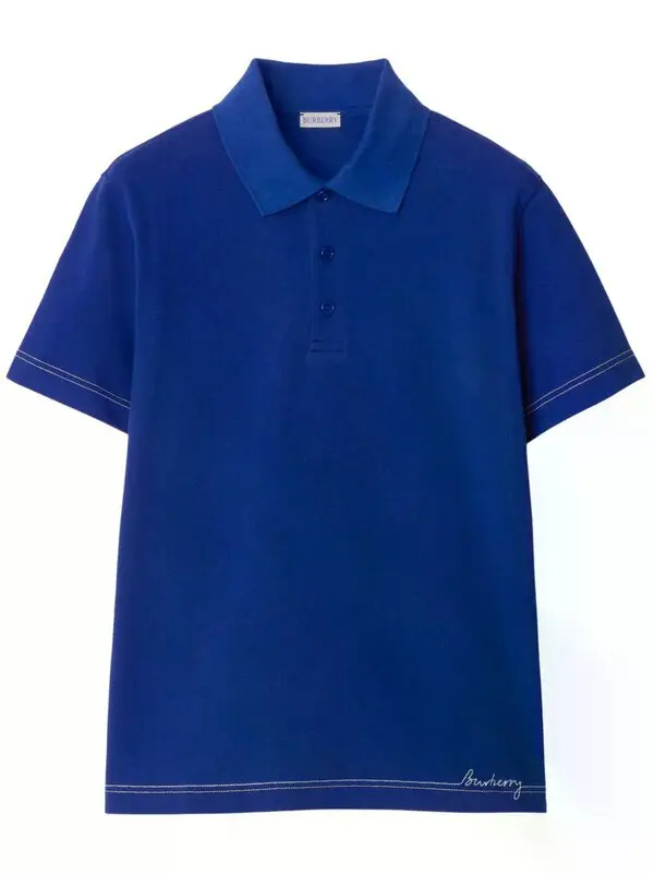 Burberry Logo-embroidered Polo Shirt