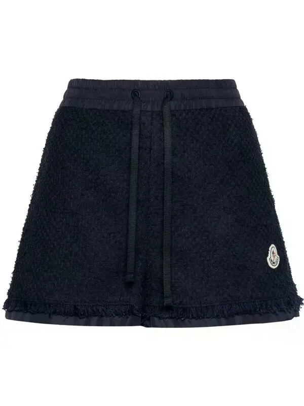 Moncler Logo-patch Tweed Shorts