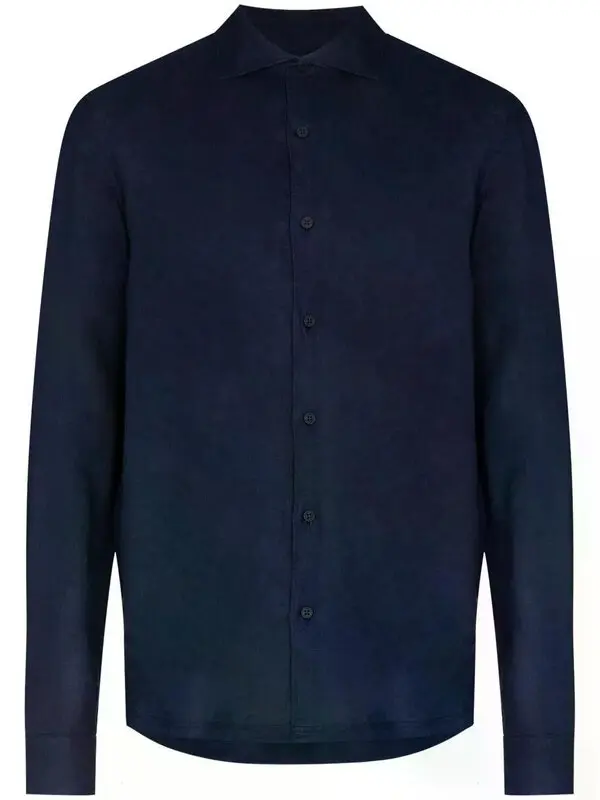 Orlebar Brown Giles Long-sleeve Shirt - Blue