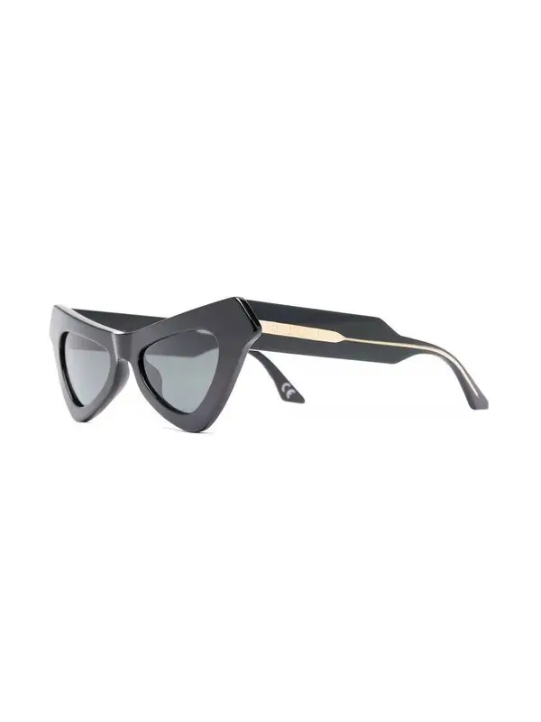Marni Fairy Pool Triangular-frame Sunglasses - Black