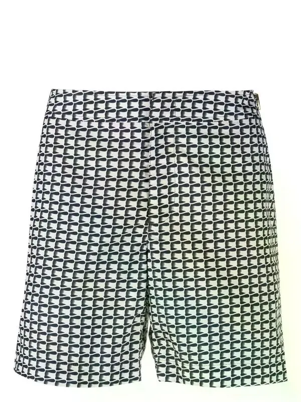 Orlebar Brown Graphic-print Swim Shorts - White