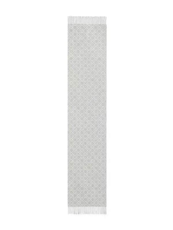 Tory Burch T Monogram Scarf - Grey