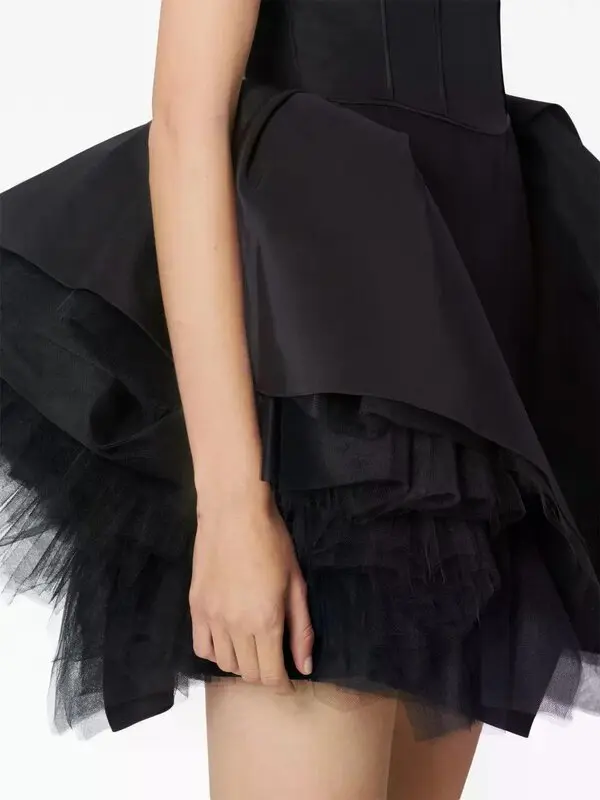 Carolina Herrera Ruffled Tulle Silk Dress
