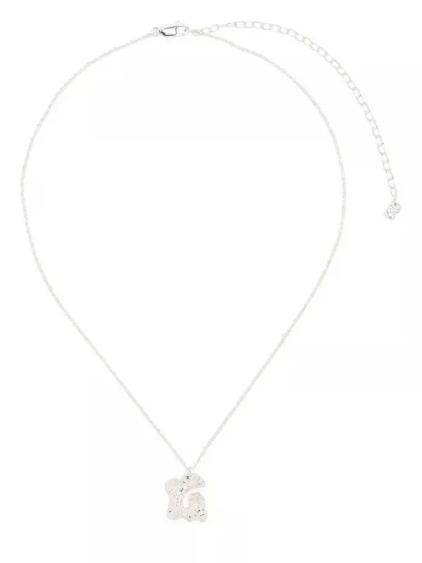 LOVENESS LEE G Alphabet Pendant Necklace - Silver