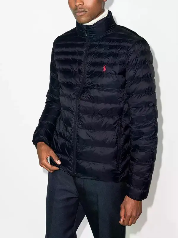 Polo Ralph Lauren Padded Jacket With Logo - Blue