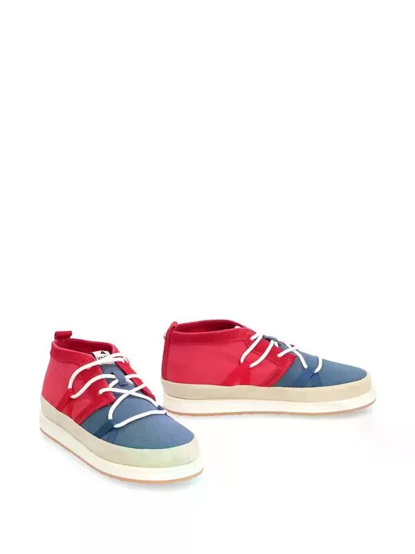 VOLTA Suede Lace-up Sneakers - Red