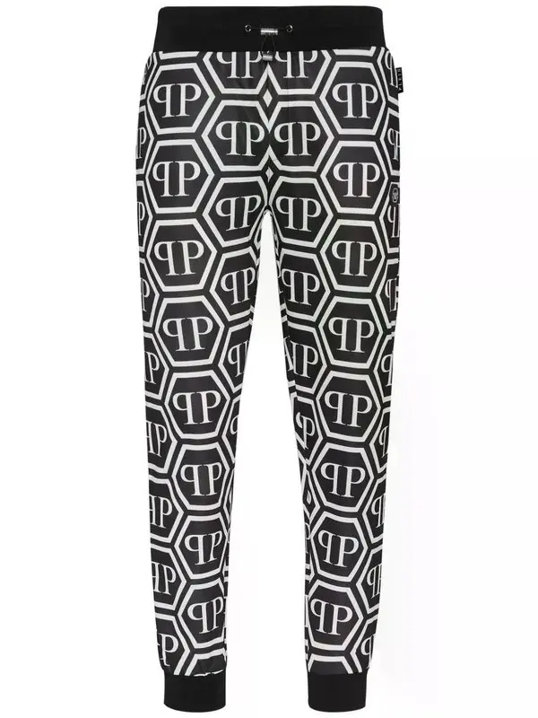 Philipp Plein Monogram Track Pants - Black