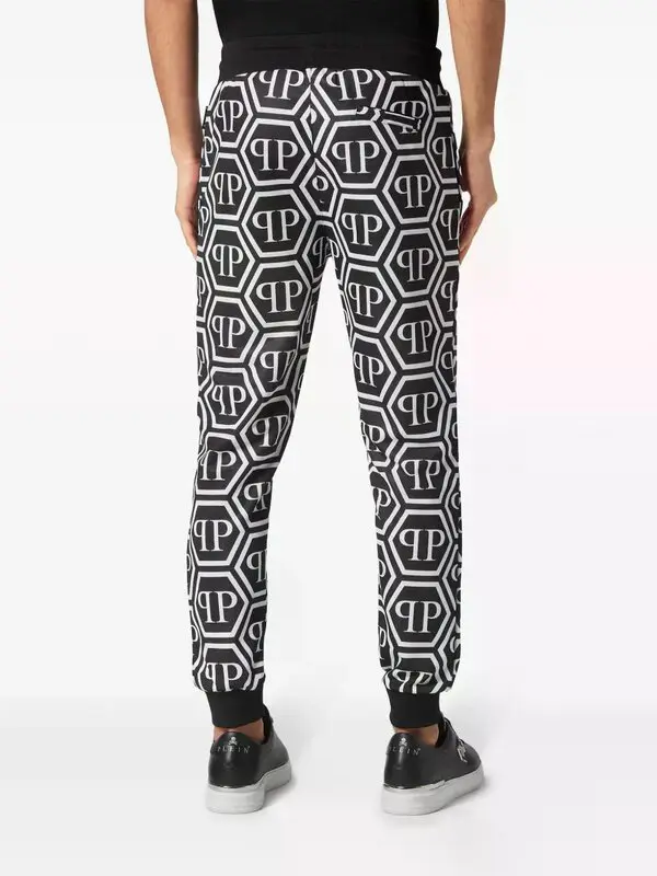 Philipp Plein Monogram Track Pants - Black