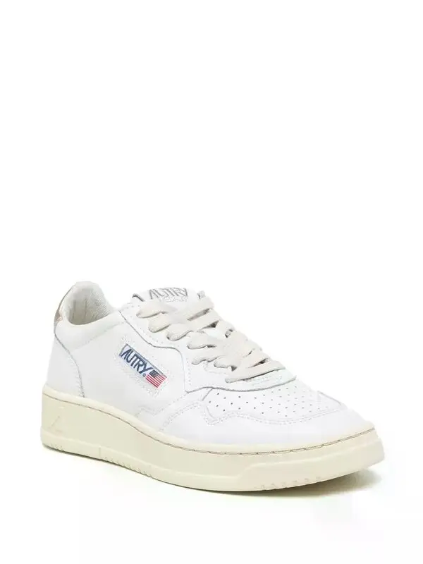 AUTRY Medalist Perforated Leather Sneakers - White