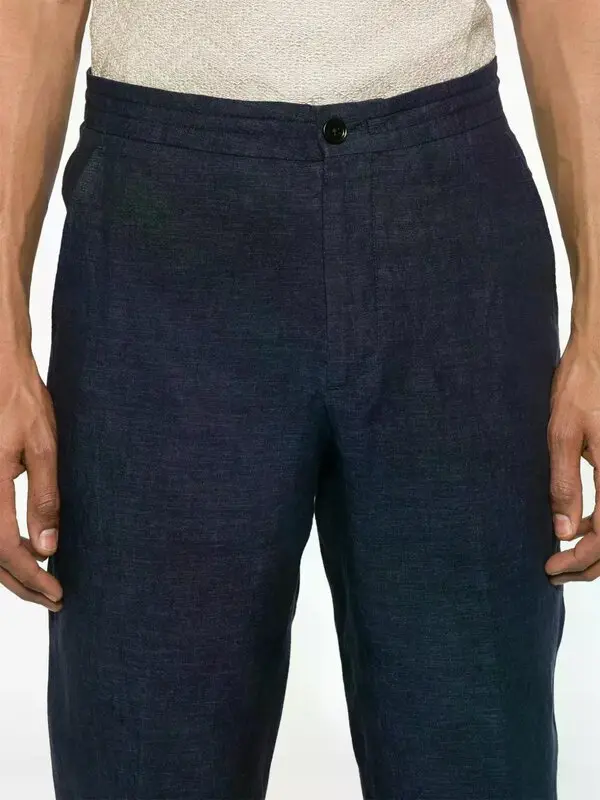 Zegna Linen Tapered Trousers