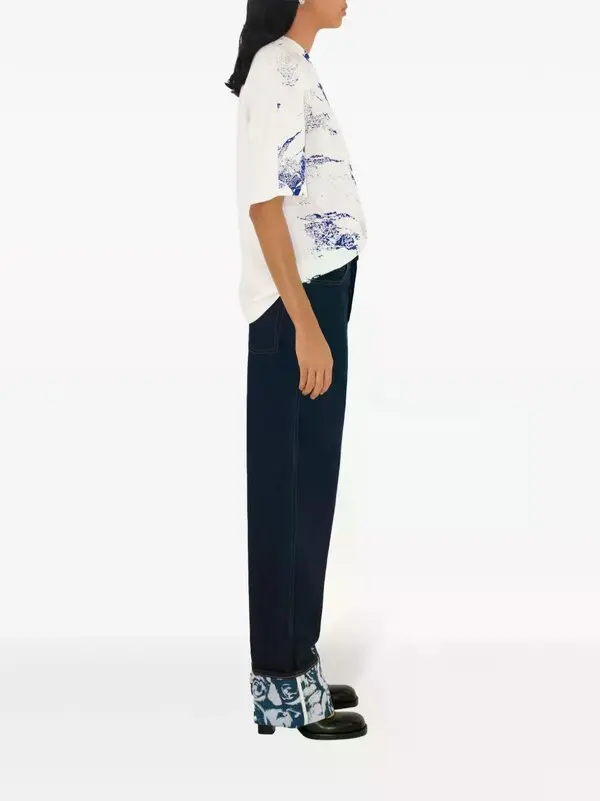 Burberry Equestrian Knight Print Cotton T-shirt