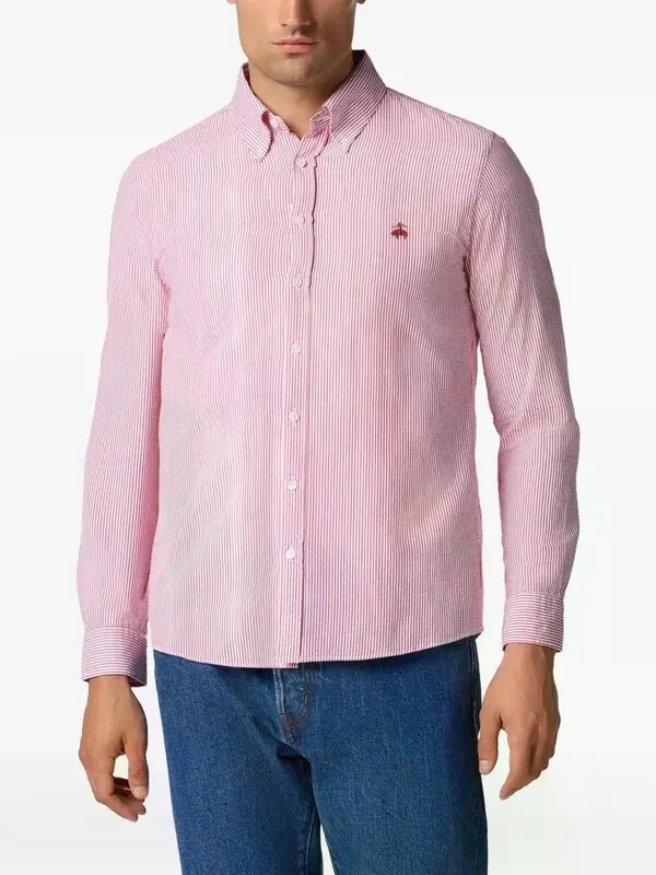 Brooks Brothers Striped Button-up Shirt - Red
