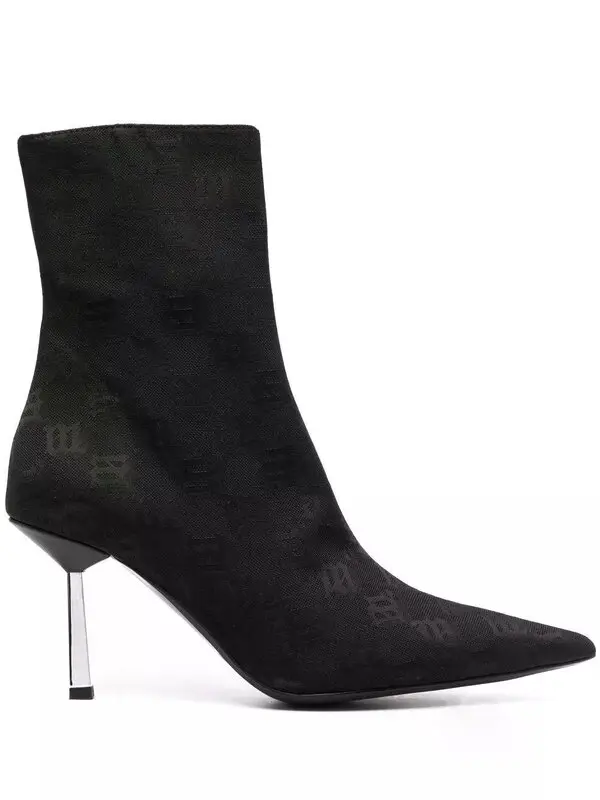 MISBHV Monogram Pointed-toe Boots