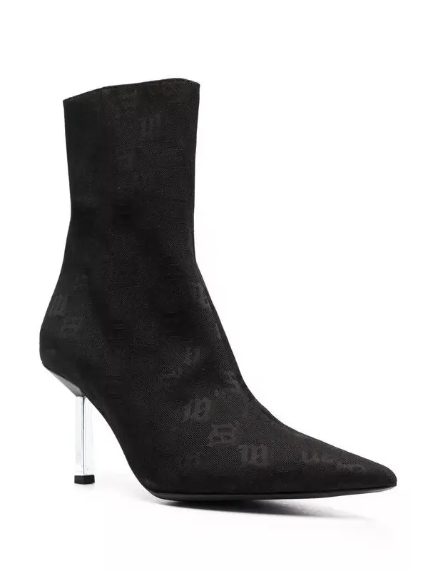 MISBHV Monogram Pointed-toe Boots