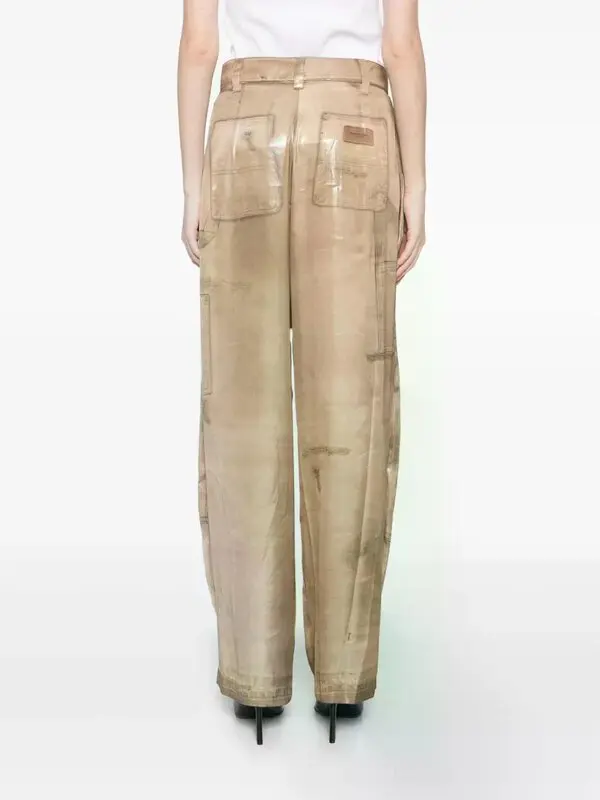Alexander Wang Trompe-l'oeil Print Wide Leg Trousers