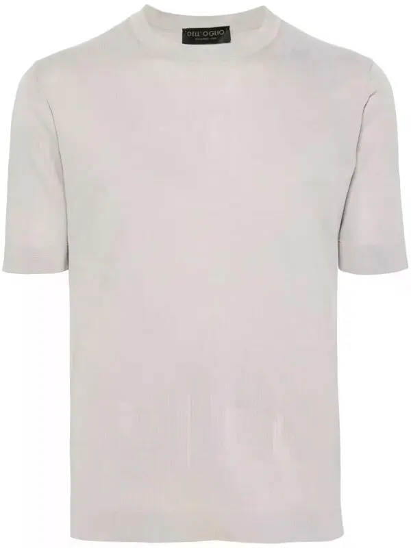 DELL'OGLIO Crew-neck Cotton T-shirt