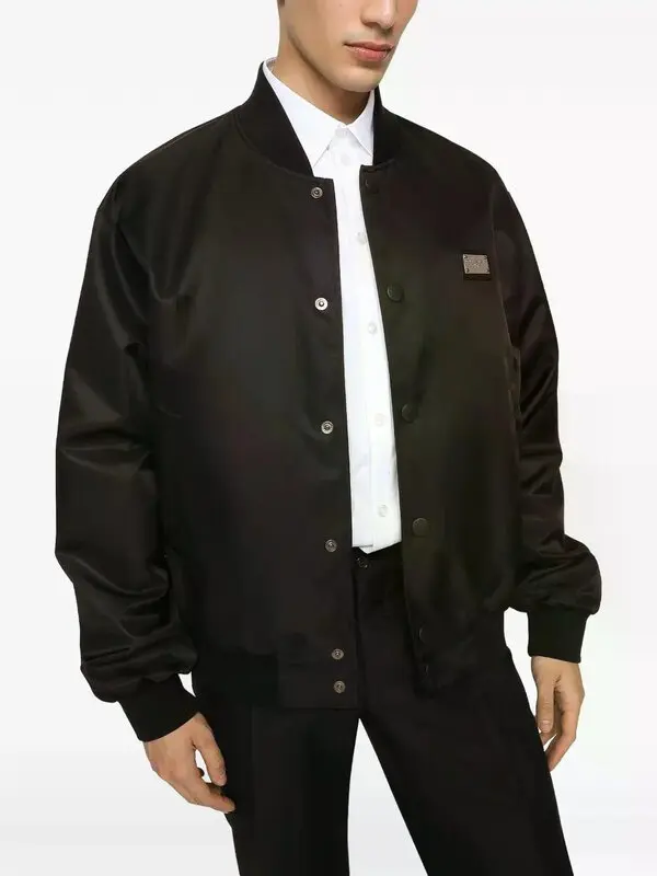 Dolce & Gabbana Logo Plaque Bomber Jacket