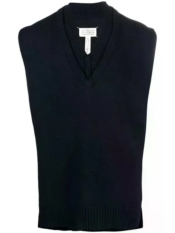 MAISON MARGIELA V-neck Layered Vest