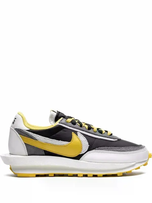 Nike X Sacai X Undercover Ldwaffle Bright Citron Sneakers - Black