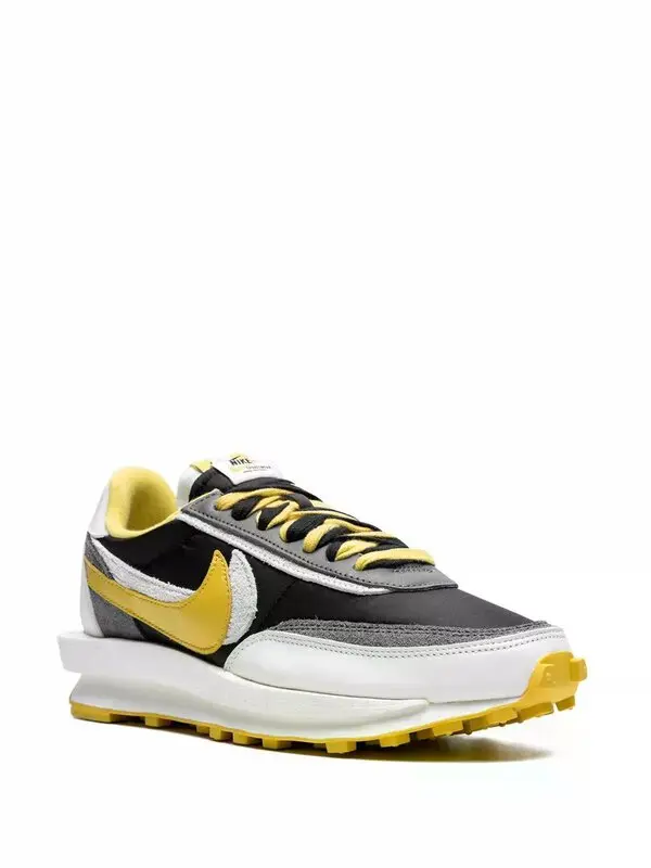 Nike X Sacai X Undercover Ldwaffle Bright Citron Sneakers - Black