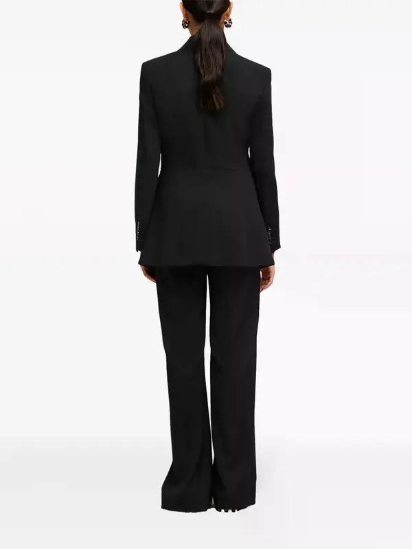 AMI Paris Draped-panel Virgin Wool Blazer