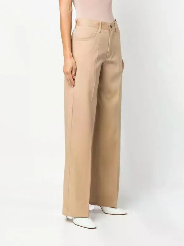 JIL SANDER High-waisted Straight-leg Wool Trousers