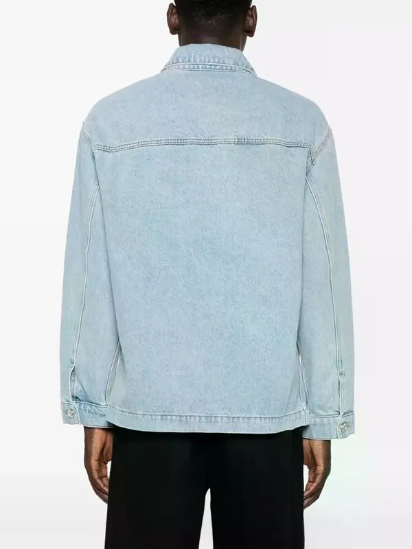 Gcds Graffiti Print Cotton Denim Jacket