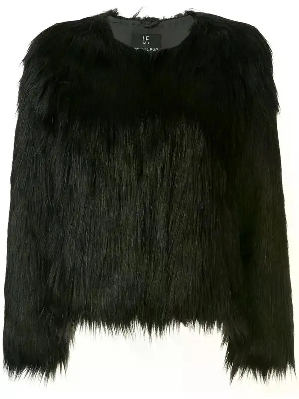 UNREAL FUR Faux Fur Jacket - Black