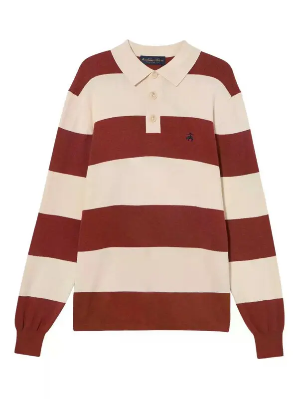 Brooks Brothers Striped Rugby Polo Shirt