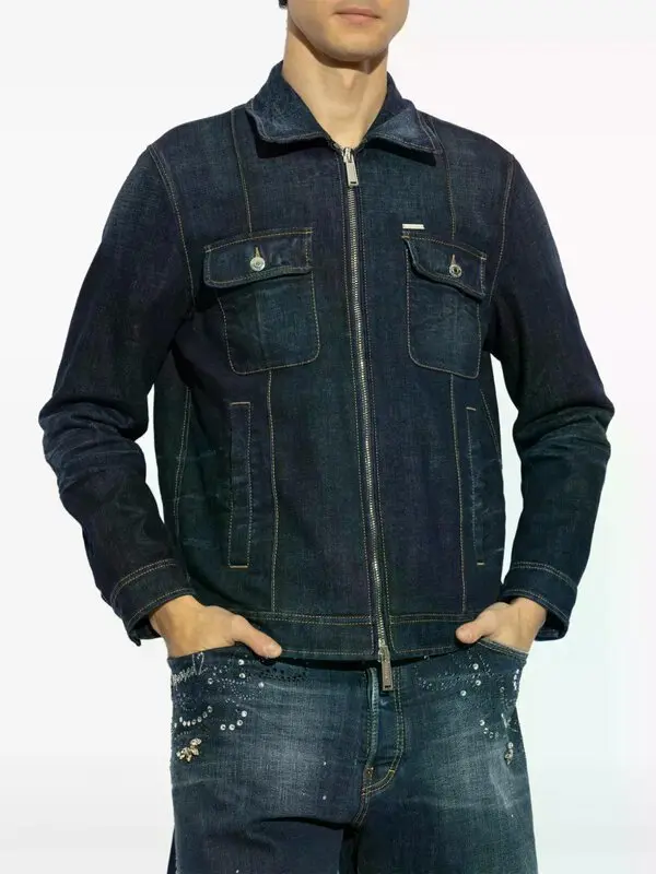 Dsquared2 Logo Patch Denim Jacket