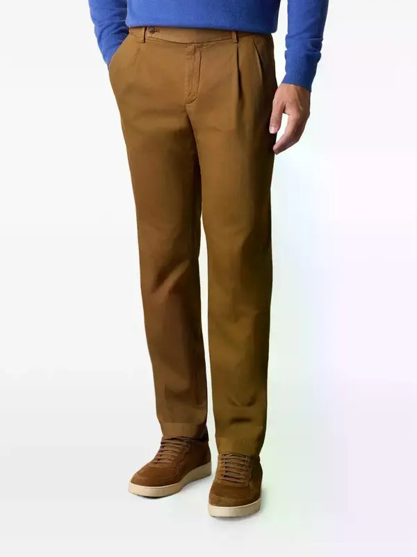 Brooks Brothers Cotton Pleated Trousers