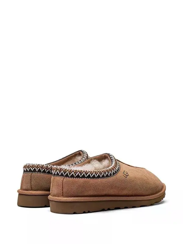 UGG Tasman Ii Suede Slippers With Braided Edge - Brown