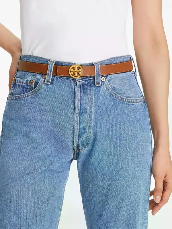 Tory Burch Miller Reversible Belt - Black