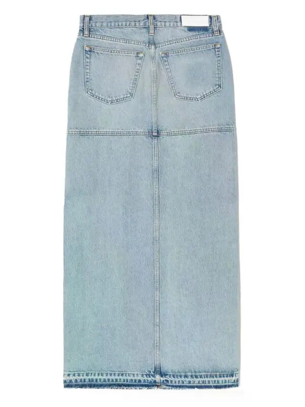 RE/DONE Side-slit Denim Maxi Skirt