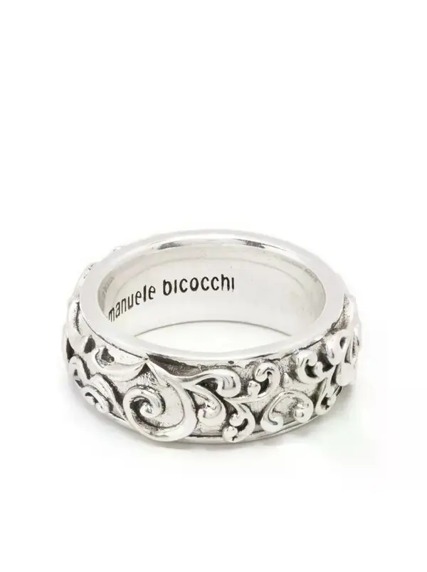 Emanuele Bicocchi Arabesque Band Ring - Silver