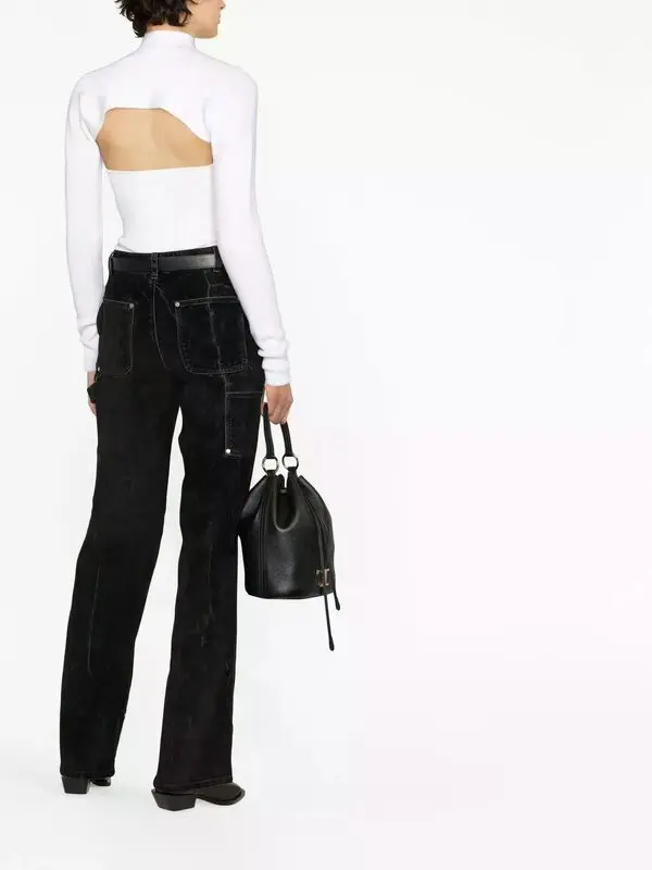 Stella McCartney Washed Denim Straight Leg Jeans