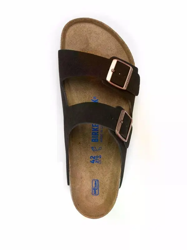 BIRKENSTOCK Arizona Slip-on Suede Slides - Brown