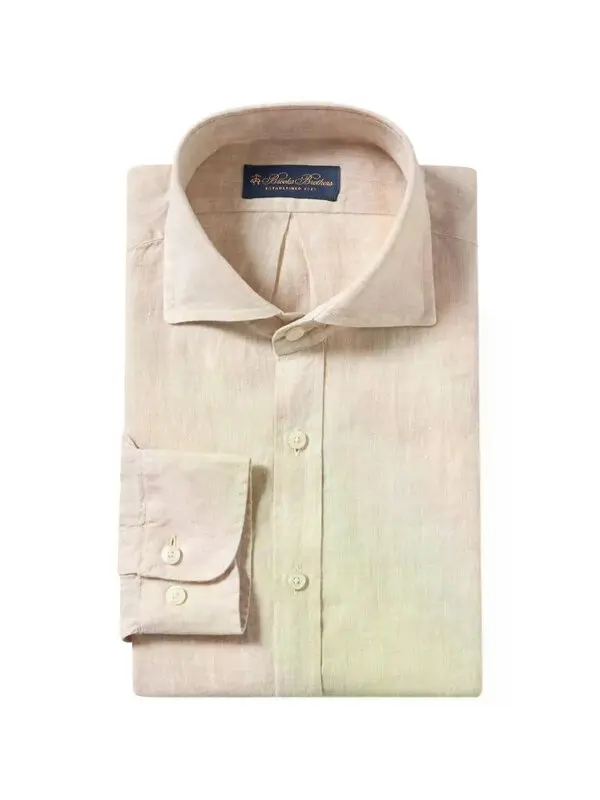 Brooks Brothers Linen Shirt - Neutrals
