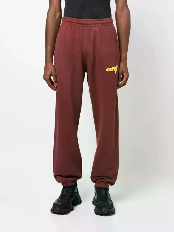 Off-White Thunder Stable Track Pants - Red