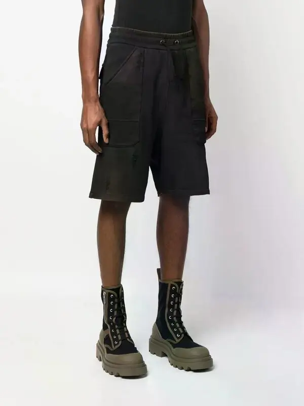 Balmain Cotton Distressed Knee-length Shorts