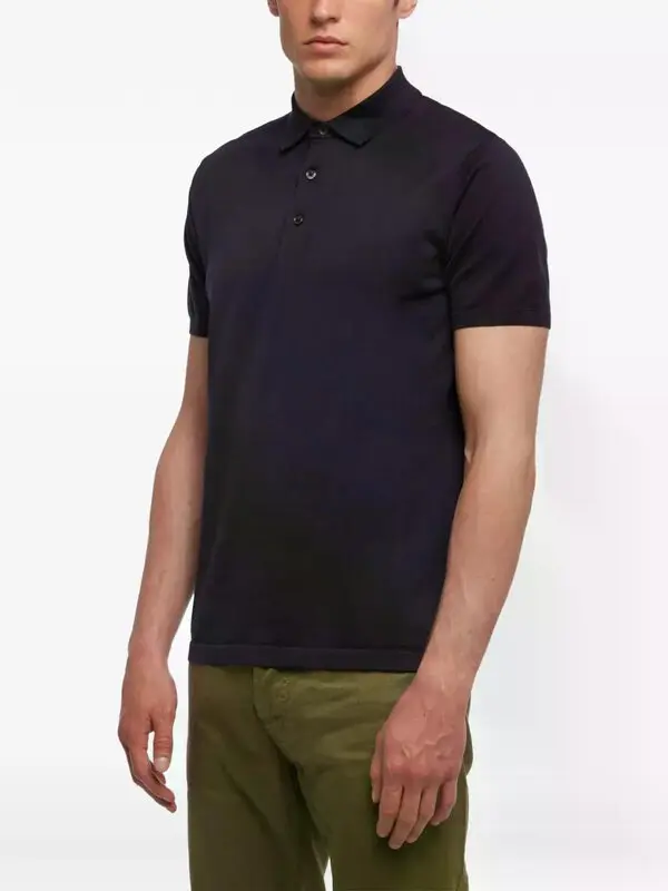 Brooks Brothers Cotton Polo Shirt - Blue